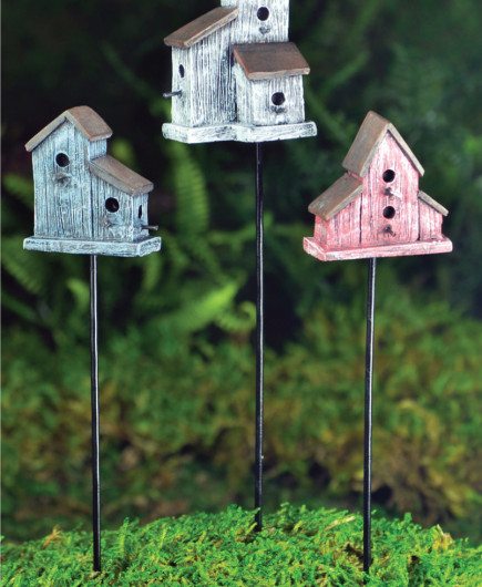 Rustic Birdhouses. - Fairy Gardens UK