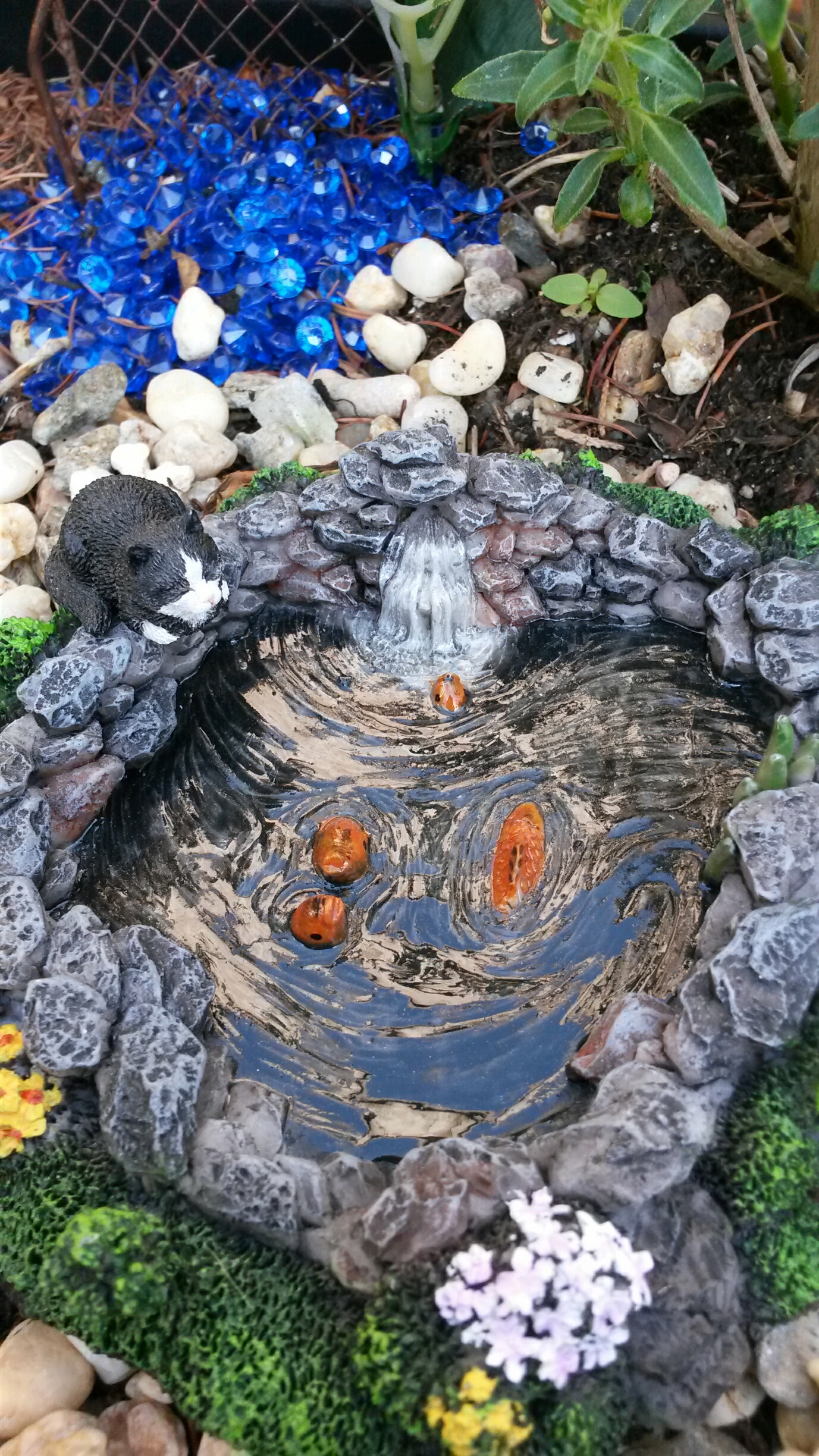 Rock fish pond-fairygardensuk.co.uk